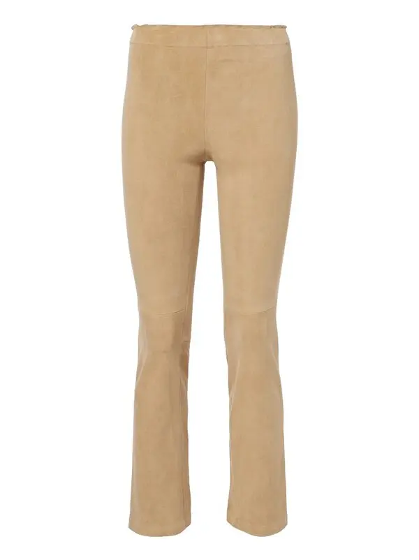 Stouls Jp Twenty Flared Suede Leggings - Beige