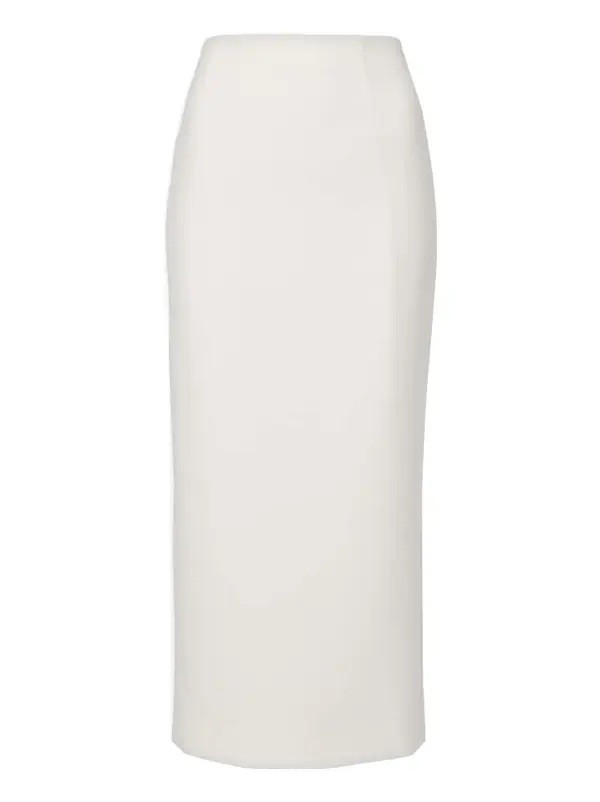 Roland Mouret Crêpe Pencil Skirt - White