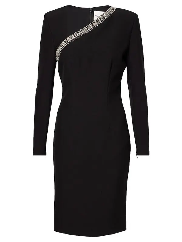 Roland Mouret Embellished Midi Dress - Black