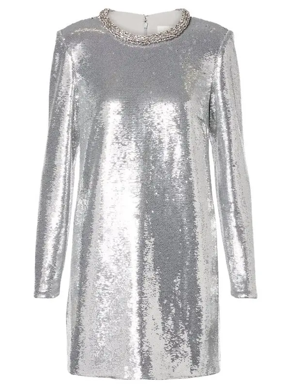 Roland Mouret Sequined Minidress - Silver