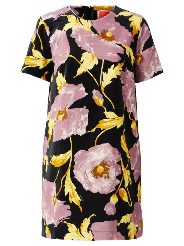 La DoubleJ Mini Swing Floral Cotton Minidress - Multicoloured
