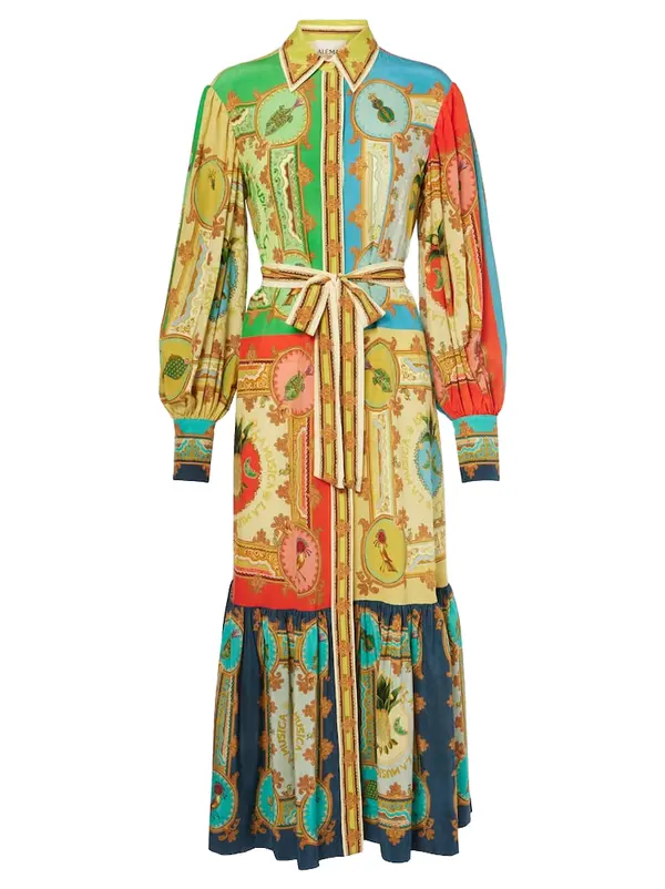 ALEMAIS Alémais Monte Printed Linen Shirt Dress - Multicoloured