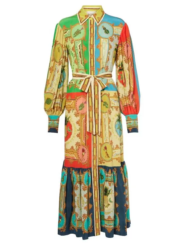 ALEMAIS Alémais Monte Printed Linen Shirt Dress - Multicoloured