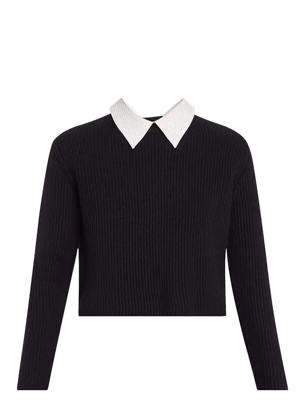 WE-AR4 The Gallery Knit Top - Navy