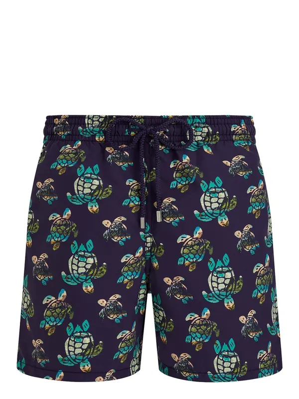 Vilebrequin Landscape Turtles Swim Shorts - Late Night