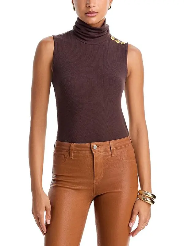 L'Agence Ceci Knit Top - Dark Java