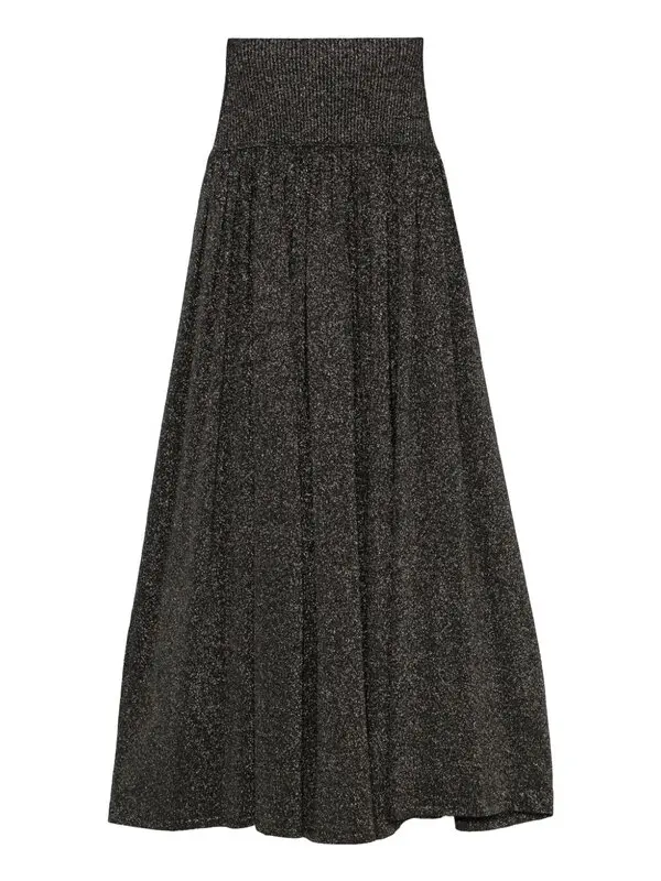 Zimmermann Crush Maxi Skirt - Black