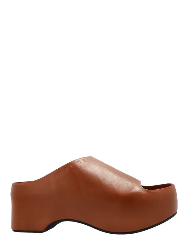 Marni Leather Mules - Brown