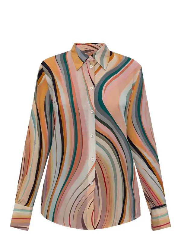 Paul Smith Swirl-print Shirt - Orange