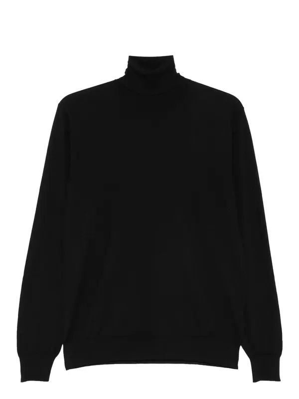 DELL'OGLIO Fine-knit Sweater - Black