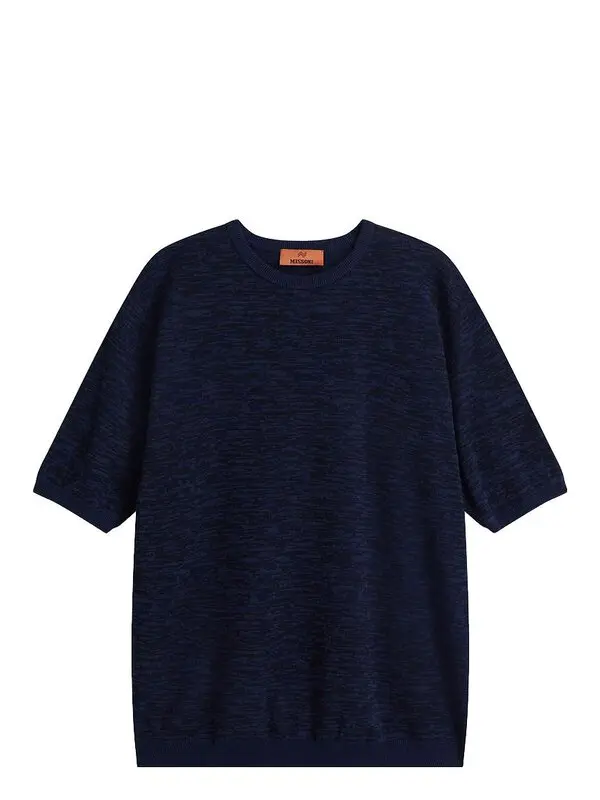 Missoni Spacedyed Cottonblend Tshirt - Navy