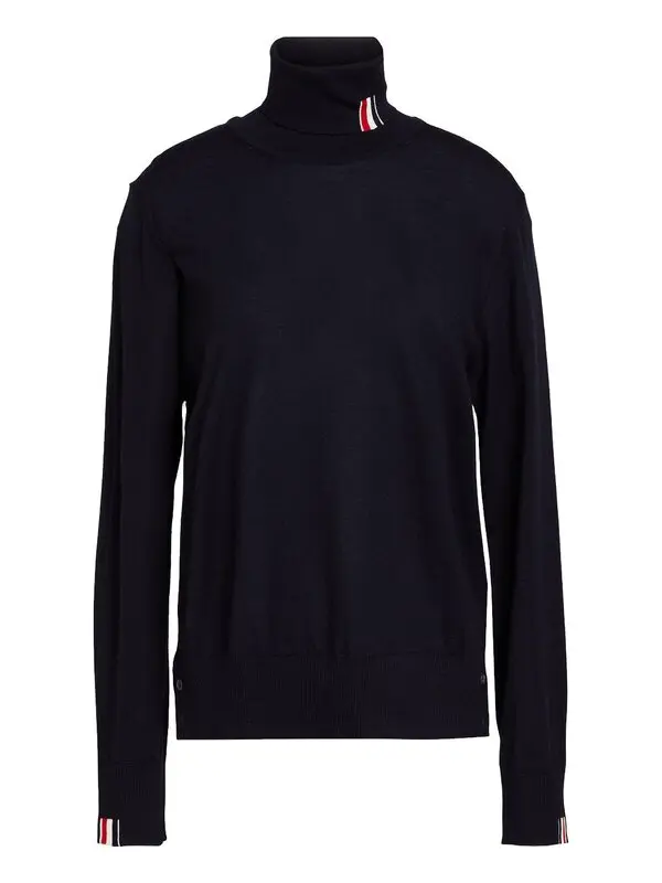 Thom Browne Wool Turtleneck Sweater - Midnight Blue
