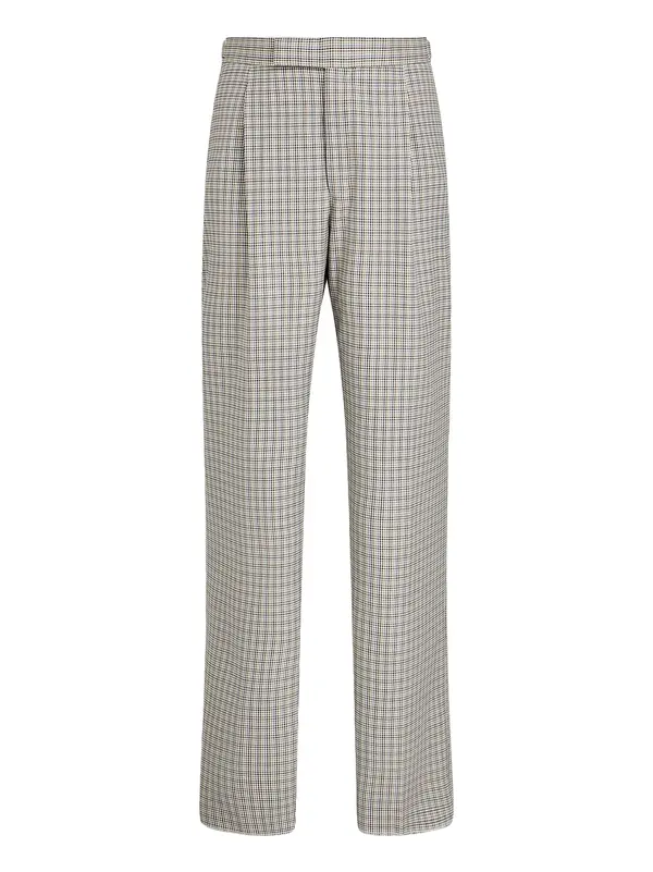 Thom Browne Houndstooth Wool-tweed Trousers - Brown