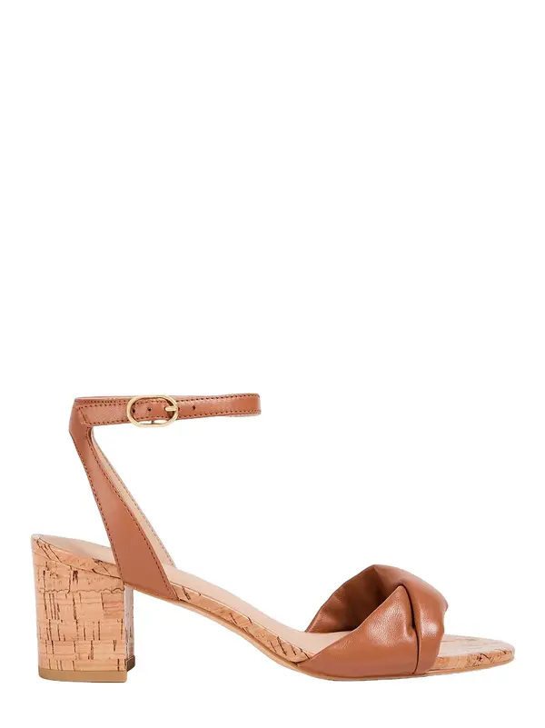 STUART WEITZMAN Everly 50 Leather Sandals - Light Brown