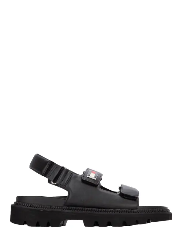 Tommy Hilfiger Appliqué Sandals - Black
