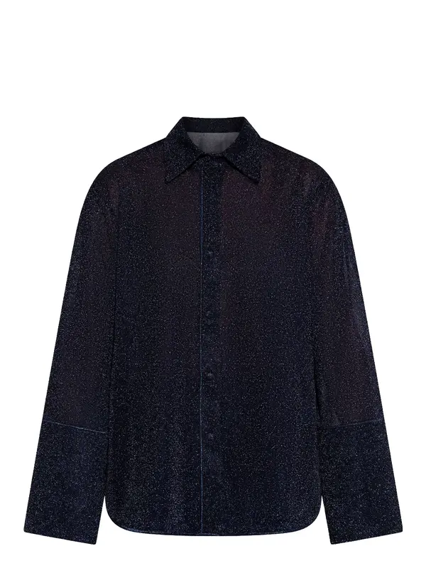 Oseree Lurex Shirt - Blue