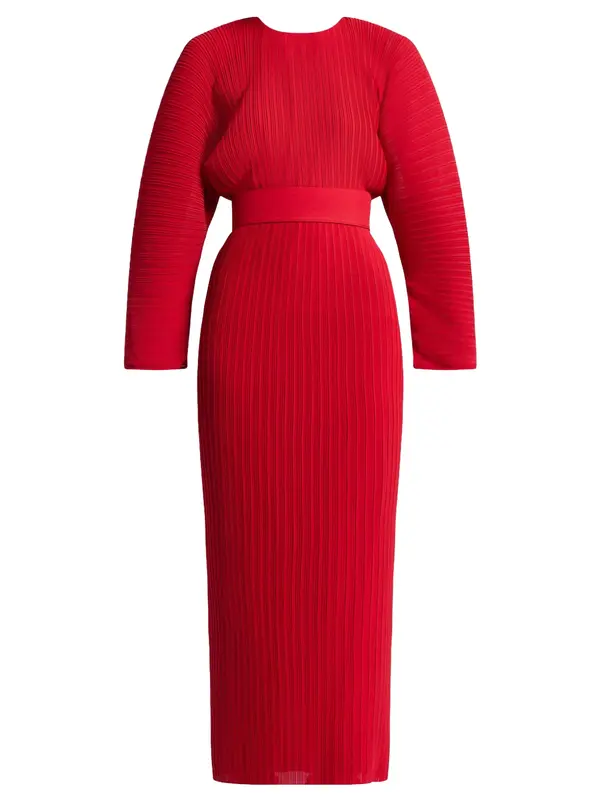 Solace London Mirabelle Maxi Dress - Red