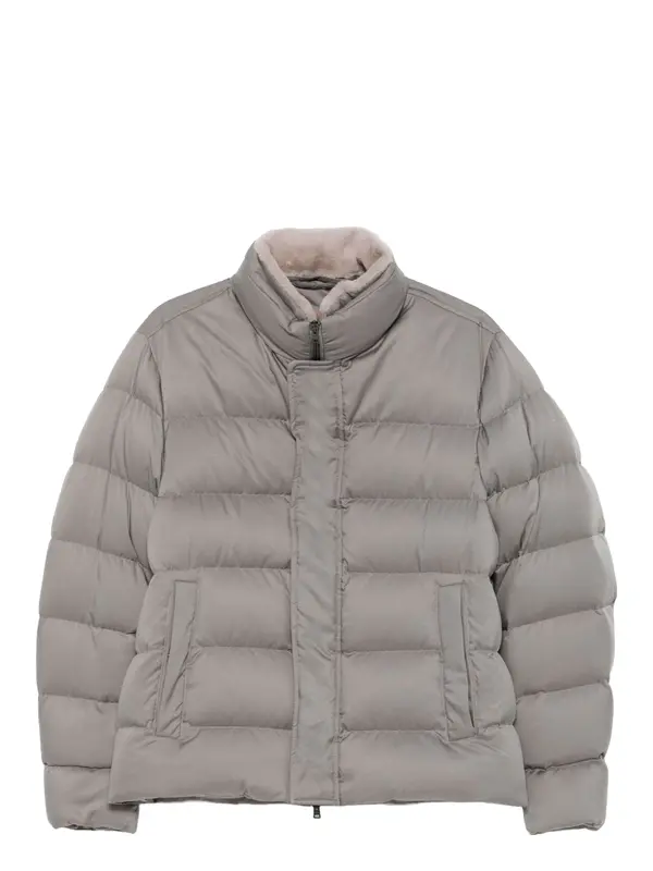 Herno Quilted Bomber Jacket - Grey