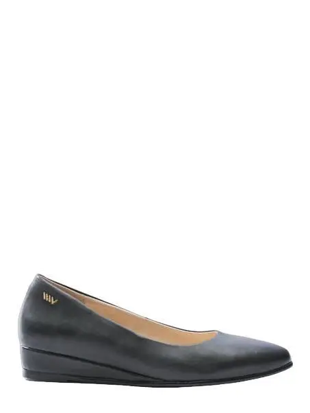 VISCATA Roma Leather Flats - Black