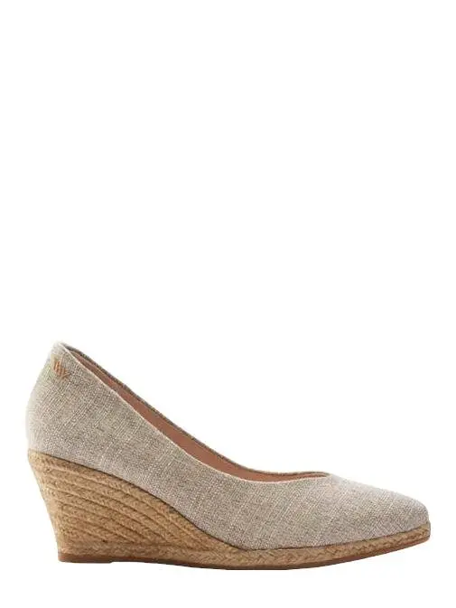 VISCATA V-cut Espadrille Wedges - Gold