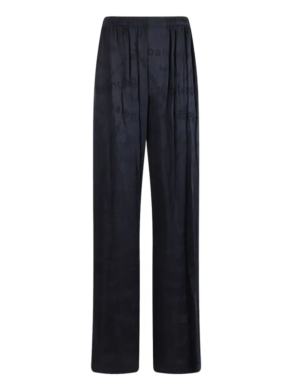 Balenciaga Printed Straight Trousers - Faded Black
