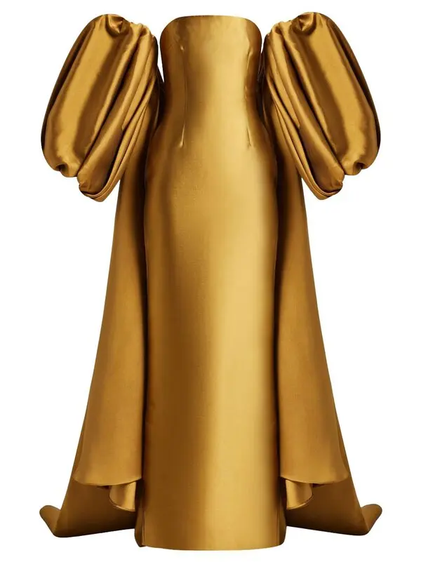 Solace London Lea Maxi Dress - Gold