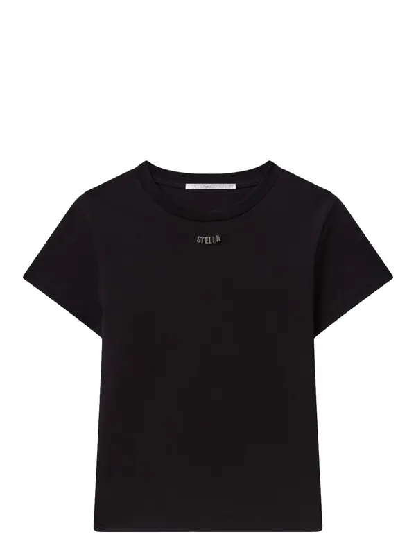 Stella McCartney Logo-charm T-shirt - Black