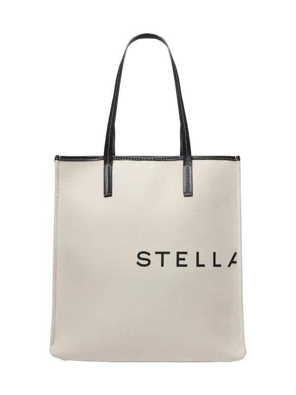 Stella McCartney Large Smc Canvas Tote Bag - White