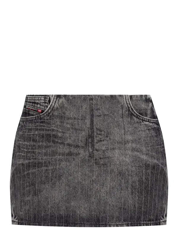 DIESEL® De-pra-mini-s3 Denim Skirt - 02 Dark Grey