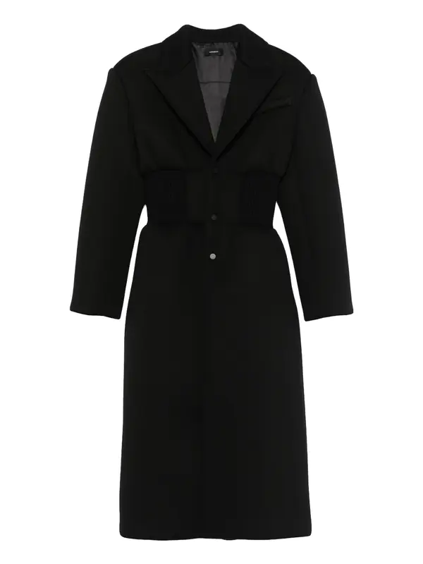 Wardrobe.NYC Single-breasted Coat - Black