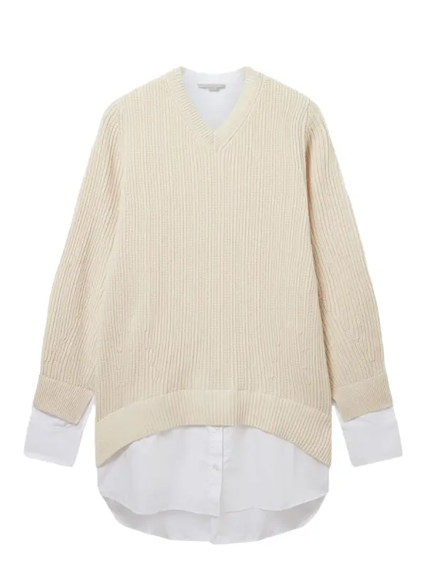 Stella McCartney Layered Cashmere Jumper - Neutrals