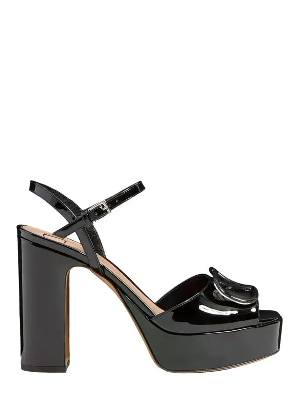 Valentino Garavani 115mm Vlogo Signature Platform Sandals - Black