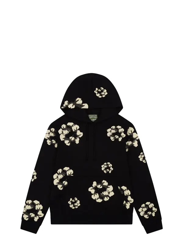 DENIM TEARS Cactus Tears Wreath Hoodie - Black