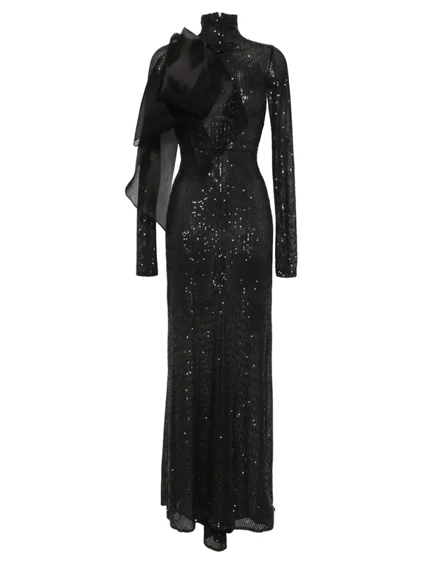 ATU BODY COUTURE Sequinned Maxi Dress - Black