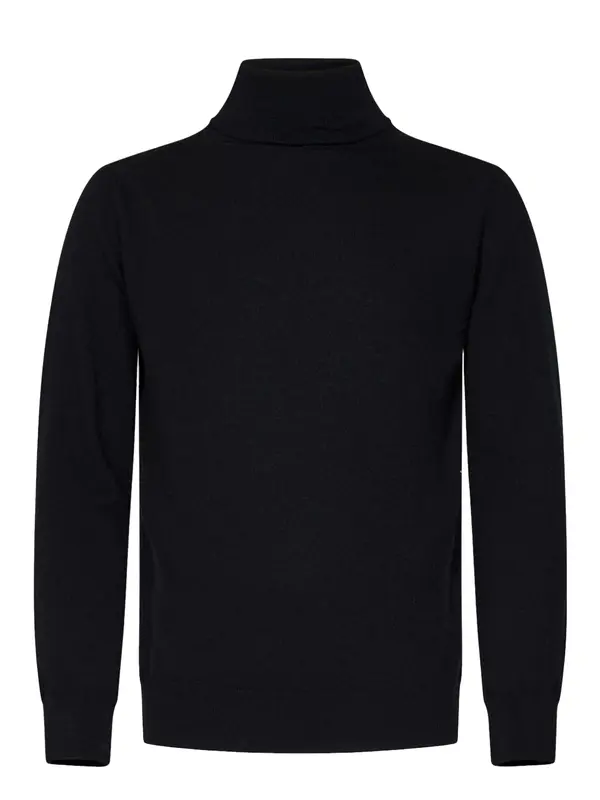FRANZESE COLLECTION Roll Neck Sweater - Black