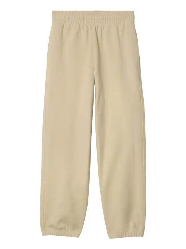 Burberry Check-label Cotton Track Pants - Neutrals