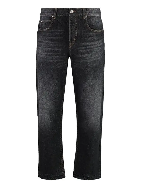 Isabel Marant Jelden Straight-leg Jeans - Black