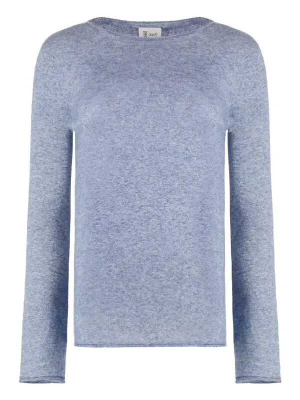 THE (ALPHABET) Silk-cashmere Blend Pullover - Blue