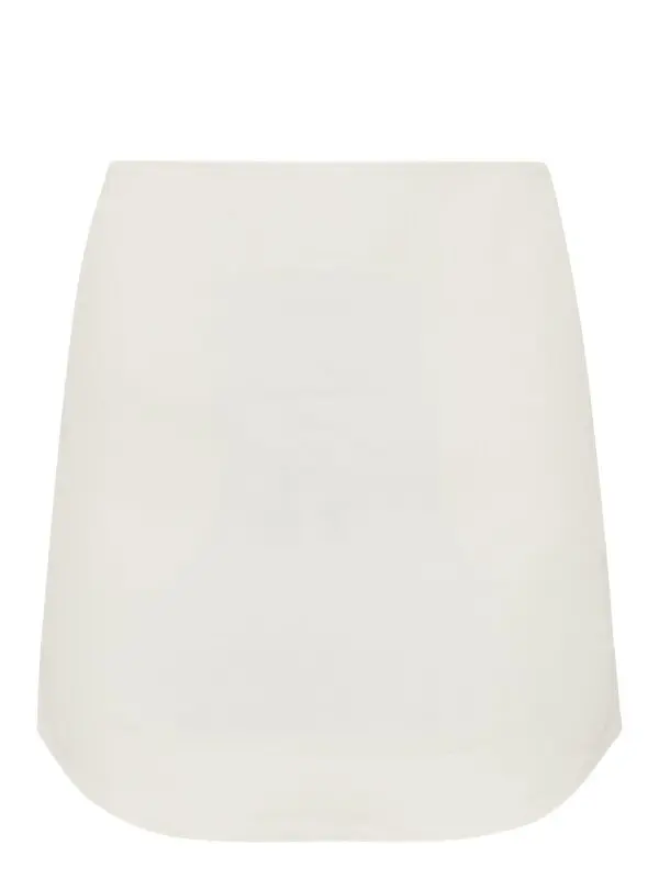 JW Anderson Curved Mini Skirt - White