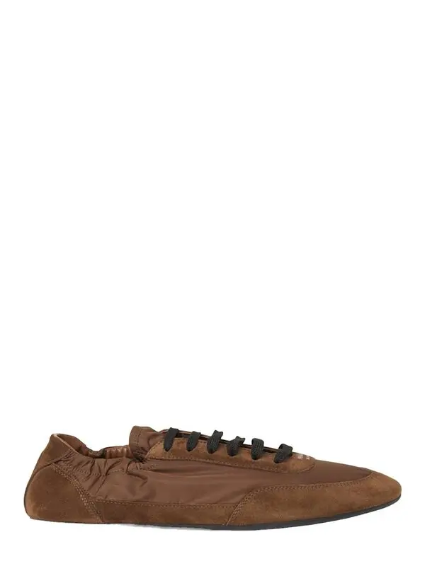 Prada Low-top Suede Sneakers - Brown