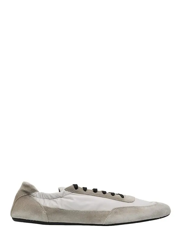 Prada Low-top Suede Sneakers - Gray