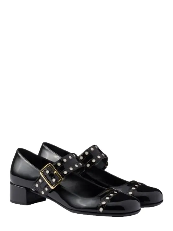 Prada - Prada Patent Leather Mary Jane Pumps