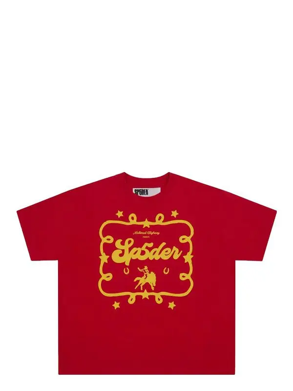 SP5DER Rodeo Poster Tee Shirt - Red
