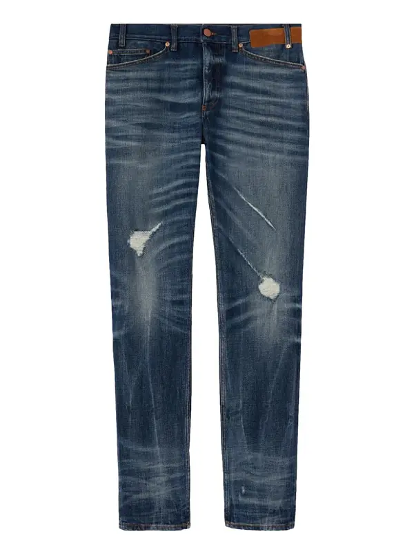 Palm Angels Slim 5 Pockets Denim - Blue