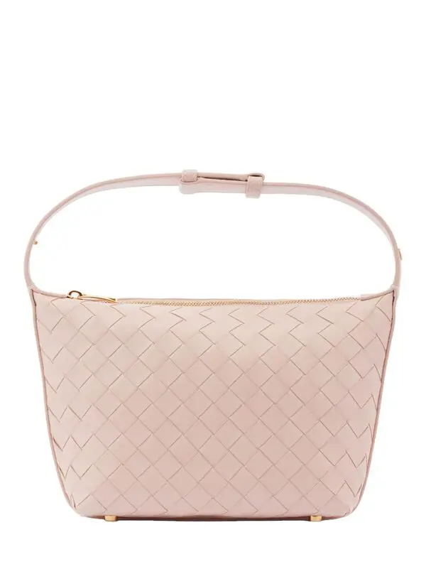 Bottega Veneta Wallace Leather Shoulder Bag - Pink