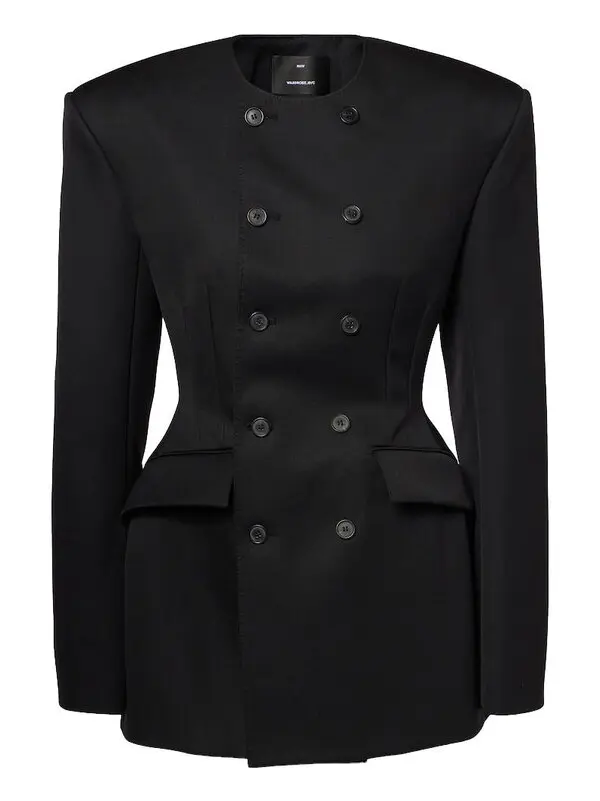 Wardrobe.NYC Twill Blazer Dress - Black