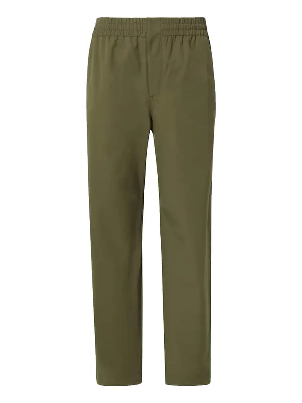 Bottega Veneta Technical Faille Straight Pants - Green