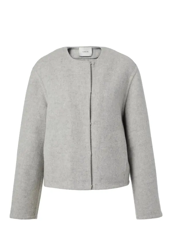 Vince Wool-blend Jacket - Grey