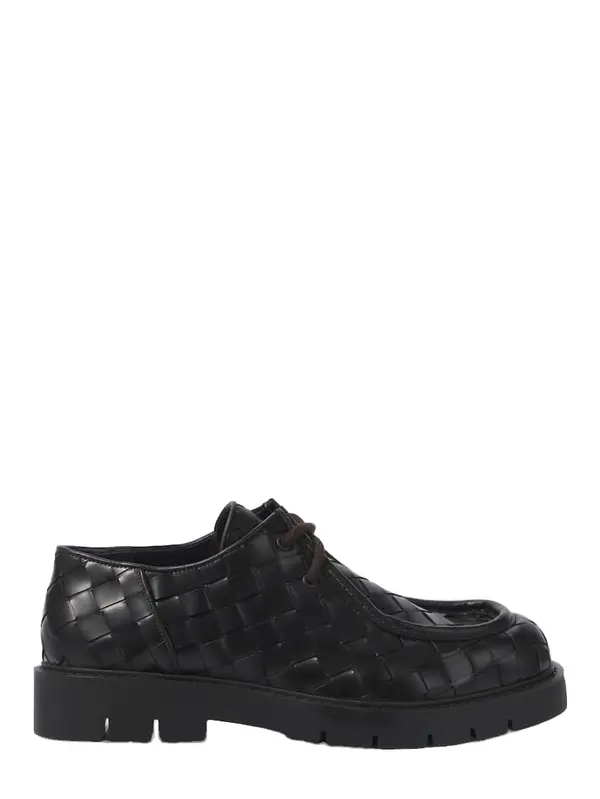 Bottega Veneta Haddock Intrecciato Leather Derby Shoes - Brown