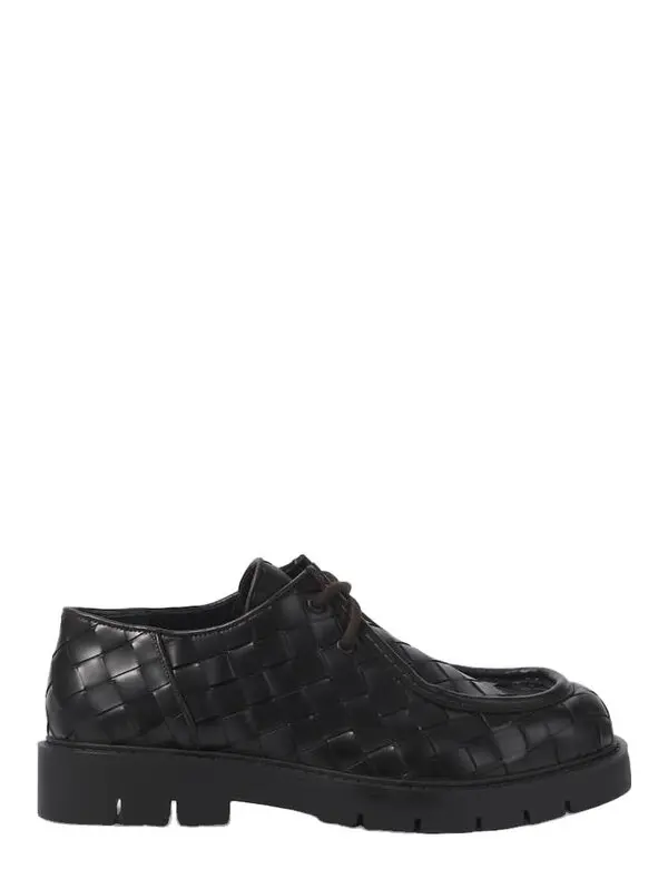 Bottega Veneta Haddock Intrecciato Leather Derby Shoes - Brown